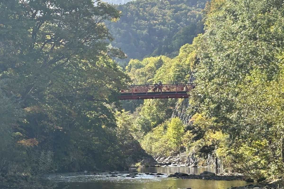 紅葉はもうピーク！ 札幌の名所・定山渓を再訪〈10/12〉～山頂は真っ盛り、温泉街もまもなく見ごろ - TripEat北海道